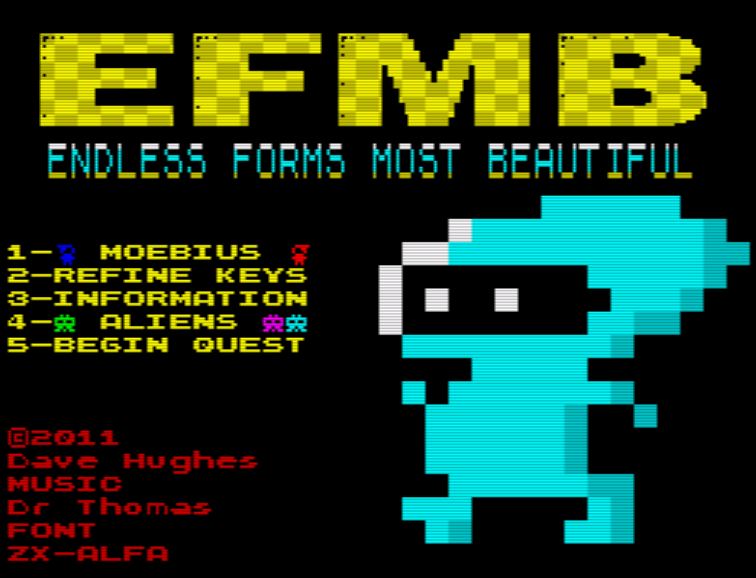 EFMB: Endless Forms Most Beautiful [Sinclair ZX Spectrum] – Jungsis Corner