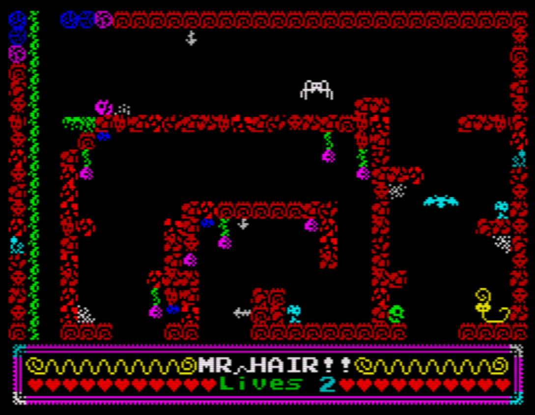 The Hair-Raising Adventures of Mr. Hair [Sinclair ZX Spectrum] – Jungsi ...